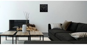 Designové nástěnné hodiny Future Time FT1010BK Square black 40cm