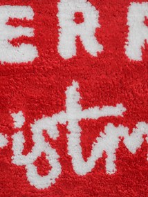 Sinsay - Koupelnová předložka s nápisem Merry Christmas - červená