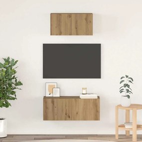 Sestava TV skříněk 2 ks Artisanový dub Kompozitní dřevo 3393383