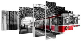 Obraz historického vlaku (210x100 cm)