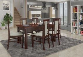 ADRK Furniture Sada stolu s židlemi RODOS 59 SE-ROD-59-DW-B145