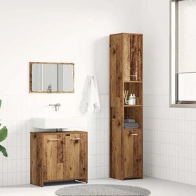 3dílná koupelnová sestava old wood kompozitní dřevo 3328561