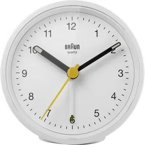 Braun BC12 bílá / Klasický budík / 1x AAA baterie