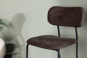 Barová židle Ralf, 2ks, hnědá