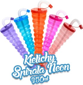 Kalich Spirála Neon slushy Granitor 80 ks/350 ml