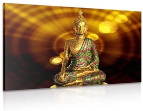 Obraz socha Budhu s abstraktním pozadím Varianta: 90x60