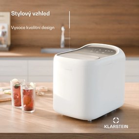 Klarstein SparkIce výrobník ledu | 2 režimy | 1,5 l studené vody | automatické čištění | 15 kg/24 h