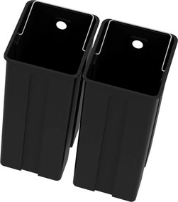 HOMCOM 40L x 34.8Š x 47.5V cm Stříbrný Pedálový Koš na Odpadky s 2 Kompartmenty, Nerezová Ocel s Tichým Víkem, Odnímatelné Vnitřní Kbelíky