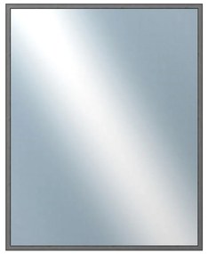 DANTIK - Zarámované zrcadlo - rozměr s rámem cca 40x50 cm z lišty Hliník grafit drás | P269-224 (7269224)