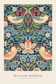 Obrazová reprodukce Strawberry Thief (Special Edition Classic Vintage Pattern) - William Morris, (26.7 x 40 cm)