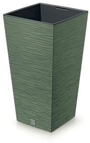 PROSPERPLAST Květináč - FURU SQUARE Rozměr: 20x20 cm, Barva: zelená