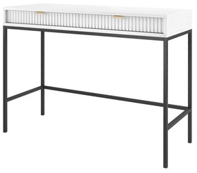Toaletní stolek Nova 104 cm bílý/černý