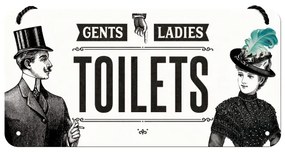 Nostalgic Art Závěsná cedule Gents and Ladies Toilets NA28014