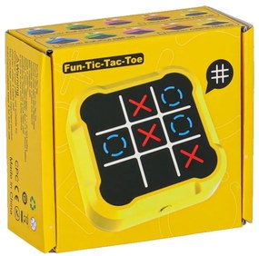 Creative Corner Kruhový kříž křížová elektronická logická hra tic tac toe přenosná konzole modrá