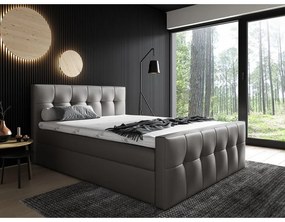 Kontinentální postel Larnaka, Rozměr postele: 160x200, Barva:: ekokůže Soft 011 (černá)