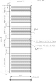 Novaservis 600 x 1800 mm - 600/1800/R,0