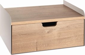 XXXLutz NOČNÍ STOLEK, barvy dubu, kašmírová, 40/20/30 cm - 001931064704