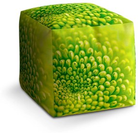Sablio Taburet Cube Detail květiny: 40x40x40 cm