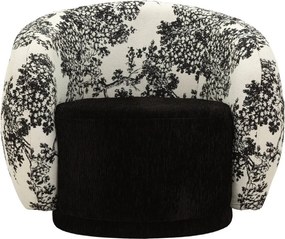 Černobílé křeslo Oriental Style – Mauro Ferretti