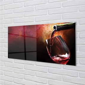 akrylový obraz červené víno 140x70 cm