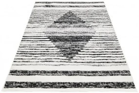 Moderní kusový koberec GRACE 3675A PEKAROVÁ krémový černý Rozměr: 120x170 cm