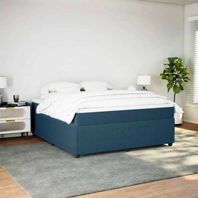 Box spring postel s matrací tmavě modrá 180x200 cm samet 3285660