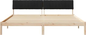 Rám postele Hnědo-černá 200 x 200 cm Masivní borovicové dřevo 3394350