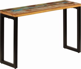 vidaXL Konzolový stolek 120 x 35 x 76 cm recyklované dřevo a ocel [247335]