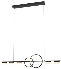 Wofi 7030-702 - LED Stmívatelný lustr na lanku MESSINA LED/57W/230V černá 7030-702