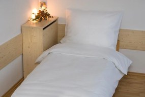 Prodloužené povlečení bavlna UNI 140x220, 70x90cm Bílá Zapínání: hotelový uzávěr