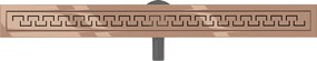 Mexen Flat 360°, lineární podlahový žlab 90 cm, růžové zlato, 1624090-40