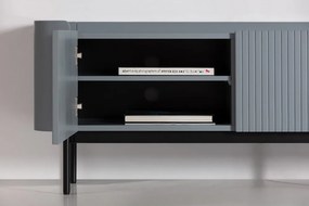 Šedomodrý TV stolek 180x55x40 cm Willa – MOME
