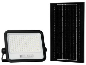 LED Stm. solární reflektor LED/200W/3,2V IP65 10000 mAh černá + dálkové ovládání