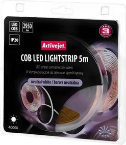 Activejet AJE-COB neutrální bílá / LED pásek / 5 m / 30 W / 2950 lm /