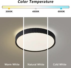 BRILAGI - LED Stmív. strop. sv. ORINO LED/54W/230V 3000-6000K černá pr. 43 cm+DO