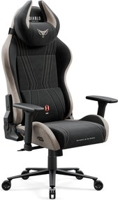Herní křeslo z látky Normal Size, černý-béžový: Diablo X-Horn 2.0 Camel Black