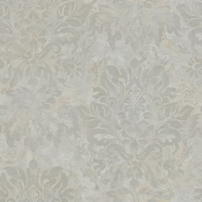 Luxusní šedo-béžová vliesová tapeta ornamenty M13015, Murella Italia, Zambaiti Parati