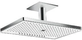 Hansgrohe Rainmaker Select - Hlavová sprcha 460, 3 proudy, EcoSmart 9 l/min, sprchové rameno 100 mm, bílá/chrom 24016400