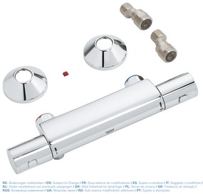 GROHE Precision Start - Termostatická sprchová baterie nástěnná, chrom 34594000