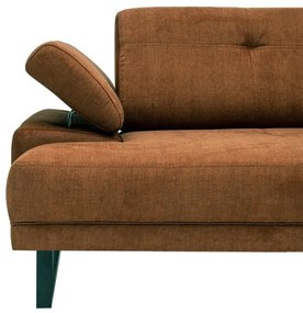 Designová rohová sedačka Vatusia 314 cm oranžová - pravá