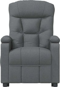 Elektrické polohovací křeslo tmavě šedé textil 3098816