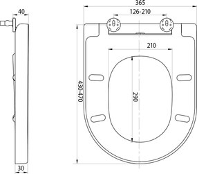 Sapho, TURKU WC sedátko, Soft Close, bílá