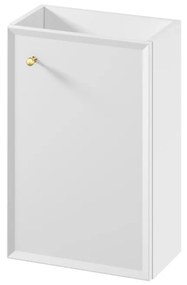 Cersanit Mille, závěsná WC skříňka 392x214x590 mm + keramické umyvadlo Como, bílá matná, S801-568