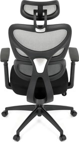 Ergonomická kancelářská židle LEXON - šedá síťovina