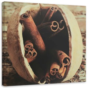 Gario Obraz na plátně Vanilkové lusky v ořechu Rozměry: 30 x 30 cm