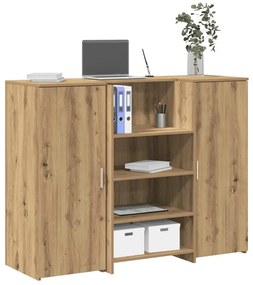 Recepční stůl dub artisan 135x50x103,5 cm kompozitní dřevo 3324195
