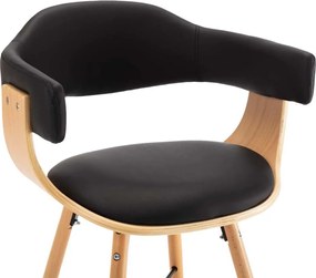 vidaXL Jídelní židle 2 ks krémové umělá kůže a ohýbané dřevo [283138] Barva: Tmavě šedá