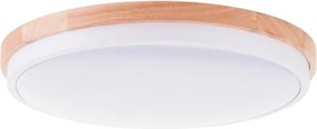 Brilliant G80845/75  Stmívatelné stopní LED svítidlo BAARLO 24W bílé &amp; DŘEVO průměr 35cm