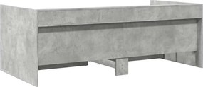 Válenda se zásuvkami bez matrace betonově šedá 100 x 200 cm 3280842