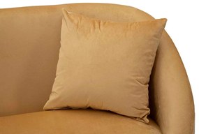 Designová pohovka Caerwyn 137 cm hnědá / černá